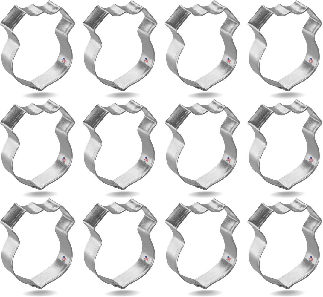 1 Dozen 12 Mini Police Badge Hwy Sign 1.75'' Cookie Cutters Party ...