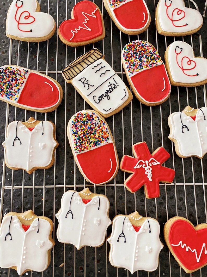 7 Piece Medical Cookie Cutter Set Nurse Doctor Get Well Metal | Etsy