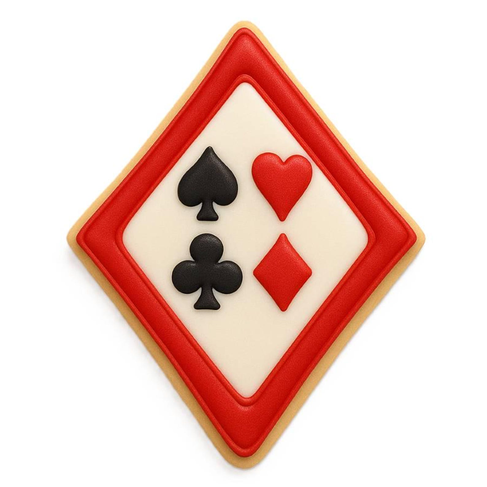 4 Piece Poker Card Cookie Cutter Set Metal Game Party Treats Sandwiches ...