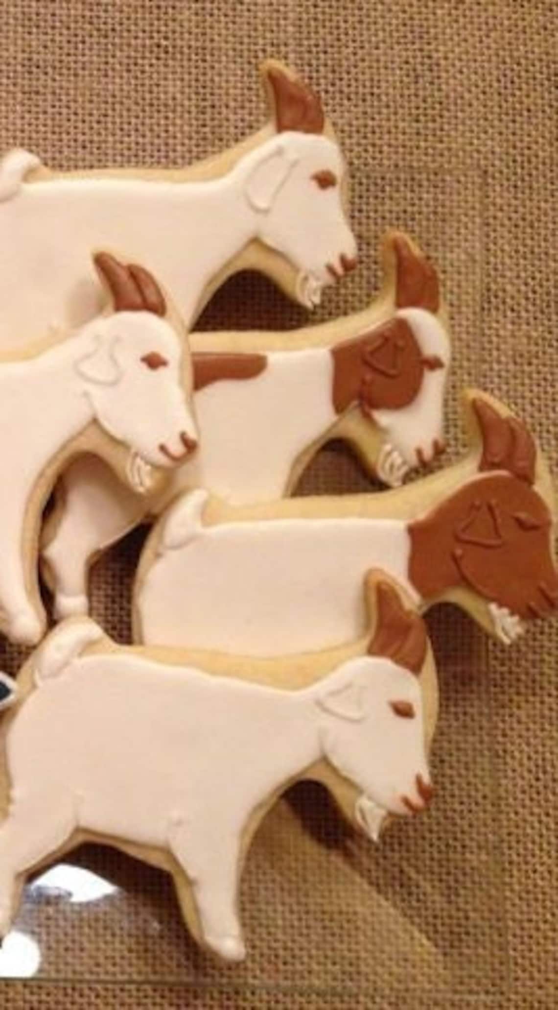 Goat Cookie Cutter 4'' Metal Farm Animal Birthday - Etsy