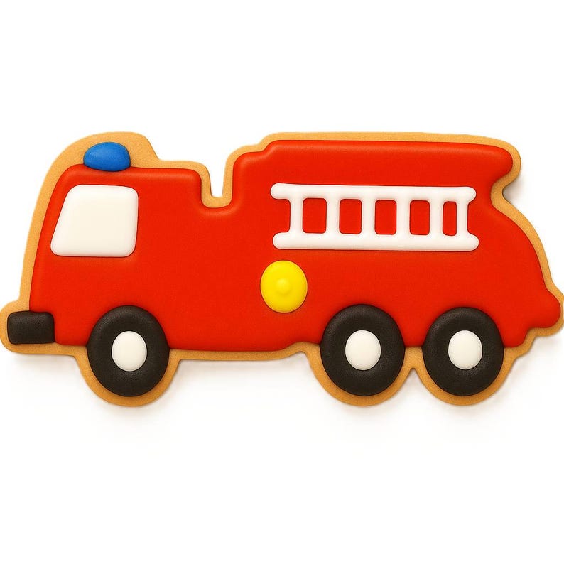 10 Piece Fire Station Department Truck Badge Cookie Cutter Set Metal ...