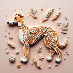 Greyhound Dog 4.5'' Cookie Cutter Metal Pet Animal Shelter Treats ...