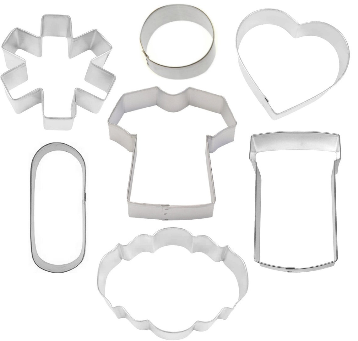 7 Piece Medical Cookie Cutter Set Nurse Doctor Get Well Metal | Etsy
