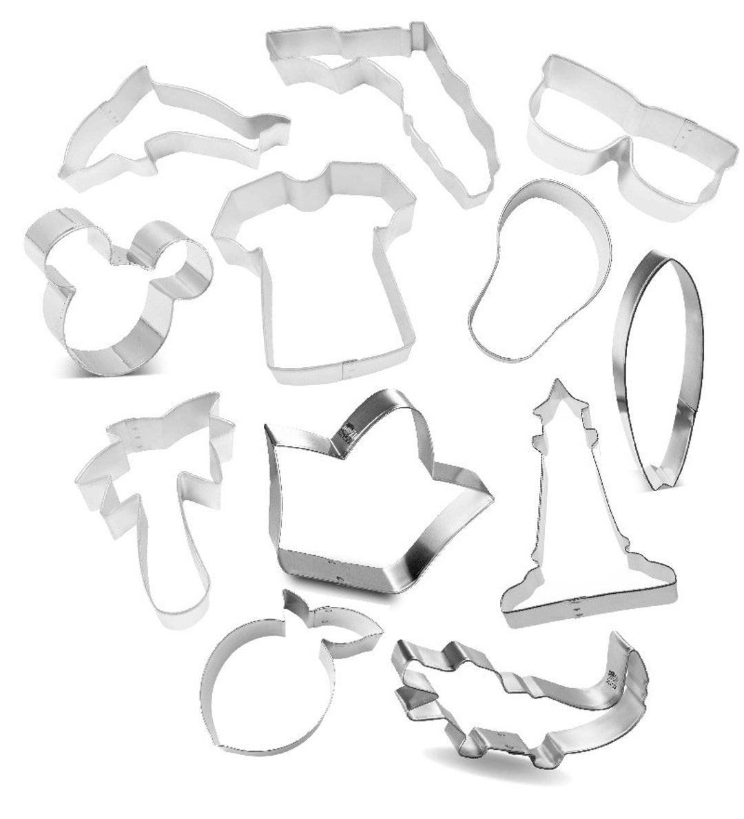 12 Piece Florida State Cookie Cutter Set Metal | State Symbols | United ...