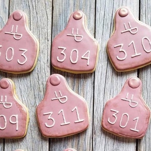 Animal Cow Ear Tag 4'' Cutting Board Cookie Cutter Metal | Cookie ...