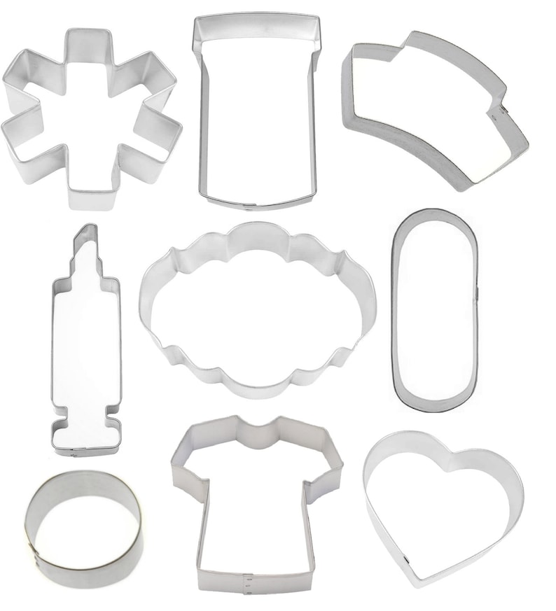 9 Piece Nurse Nursing Cookie Cutter Set Medical Doctor Get - Etsy