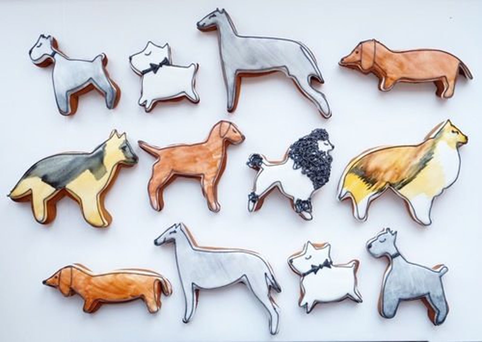 German Shepherd Dog Cookie Cutter 5'' Metal | Etsy
