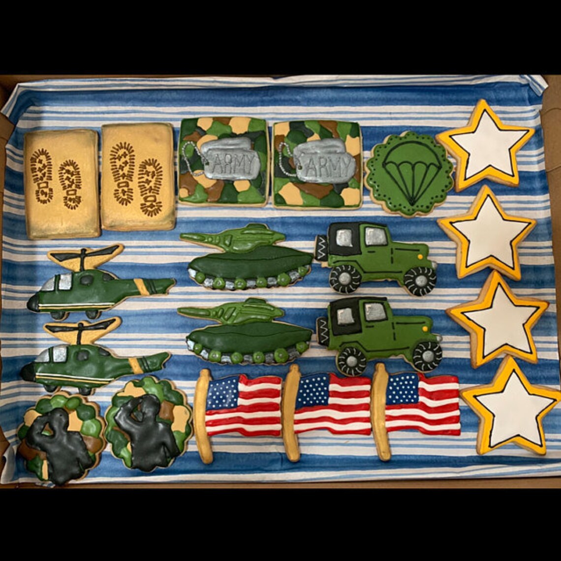 9 Piece Navy Military Cookie Cutter Set Metal | Etsy