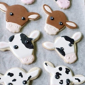Steer Cow Head Face 5.25'' Cookie Cutter Metal Birthday Party Animal ...