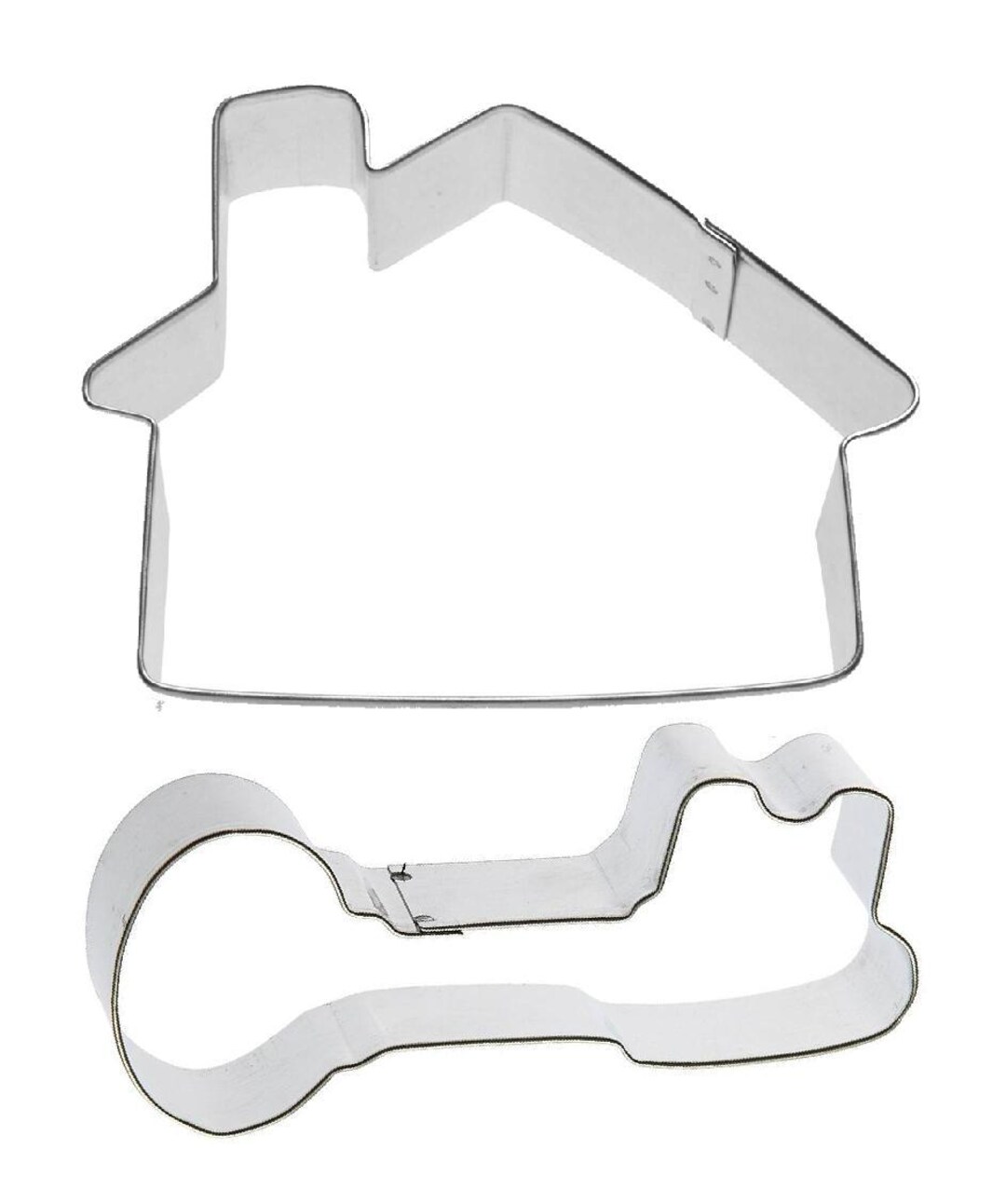 House & Antique Key Realtor Cookie Cutter Set Metal Real Estate Gift ...