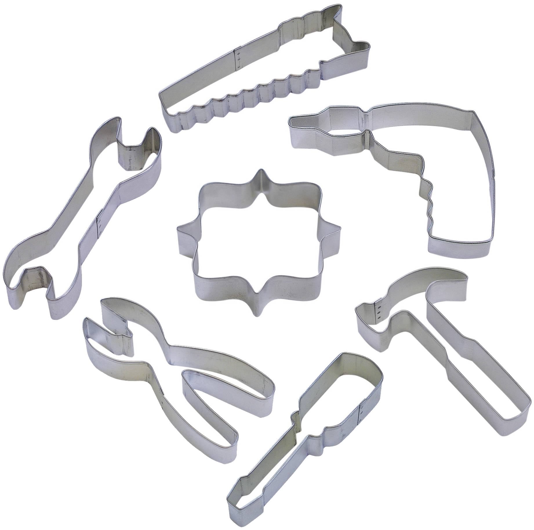 7 Piece Tool Cookie Cutter Set Construction Cookies Drill | Etsy