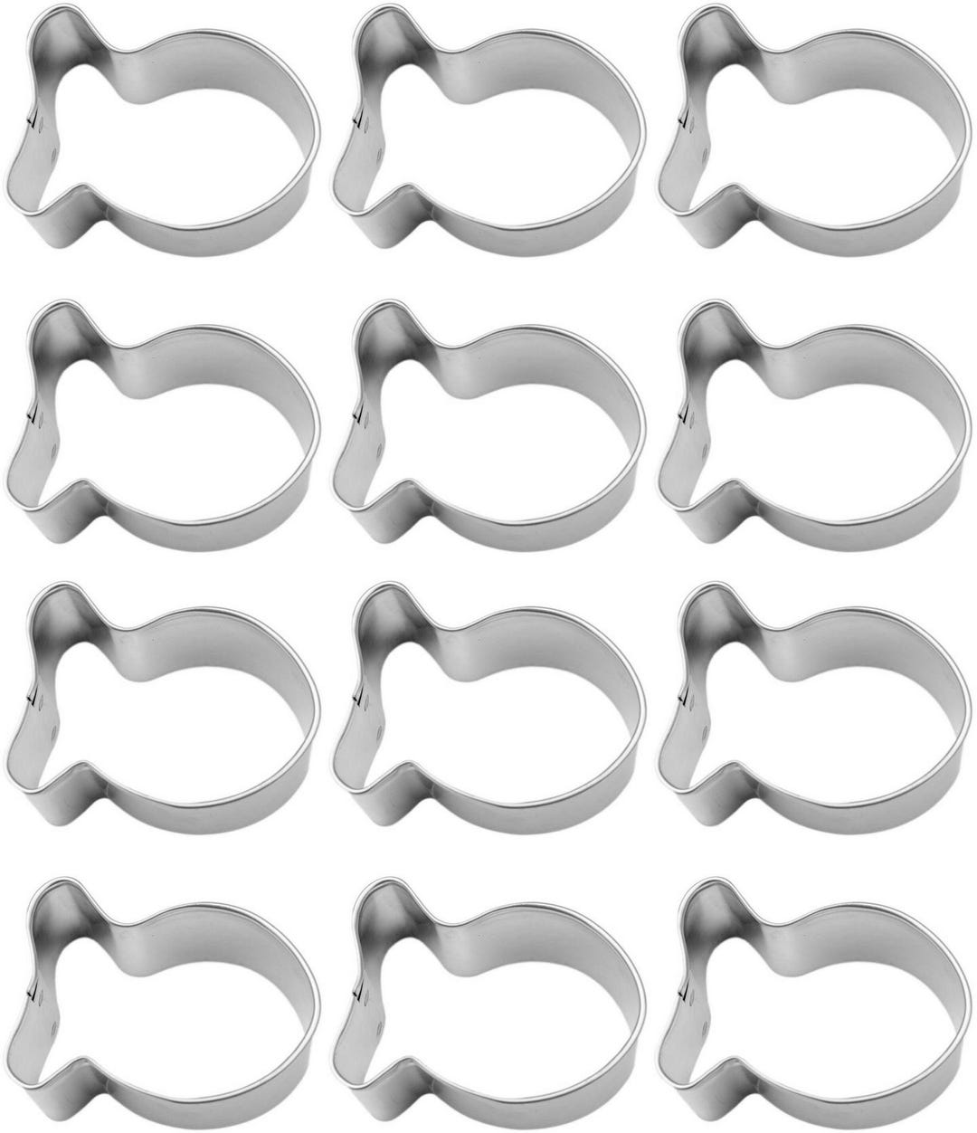 1 Dozen 12 Goldfish Cheese Cracker 2'' Cookie Cutter Fish | Metal Fish ...