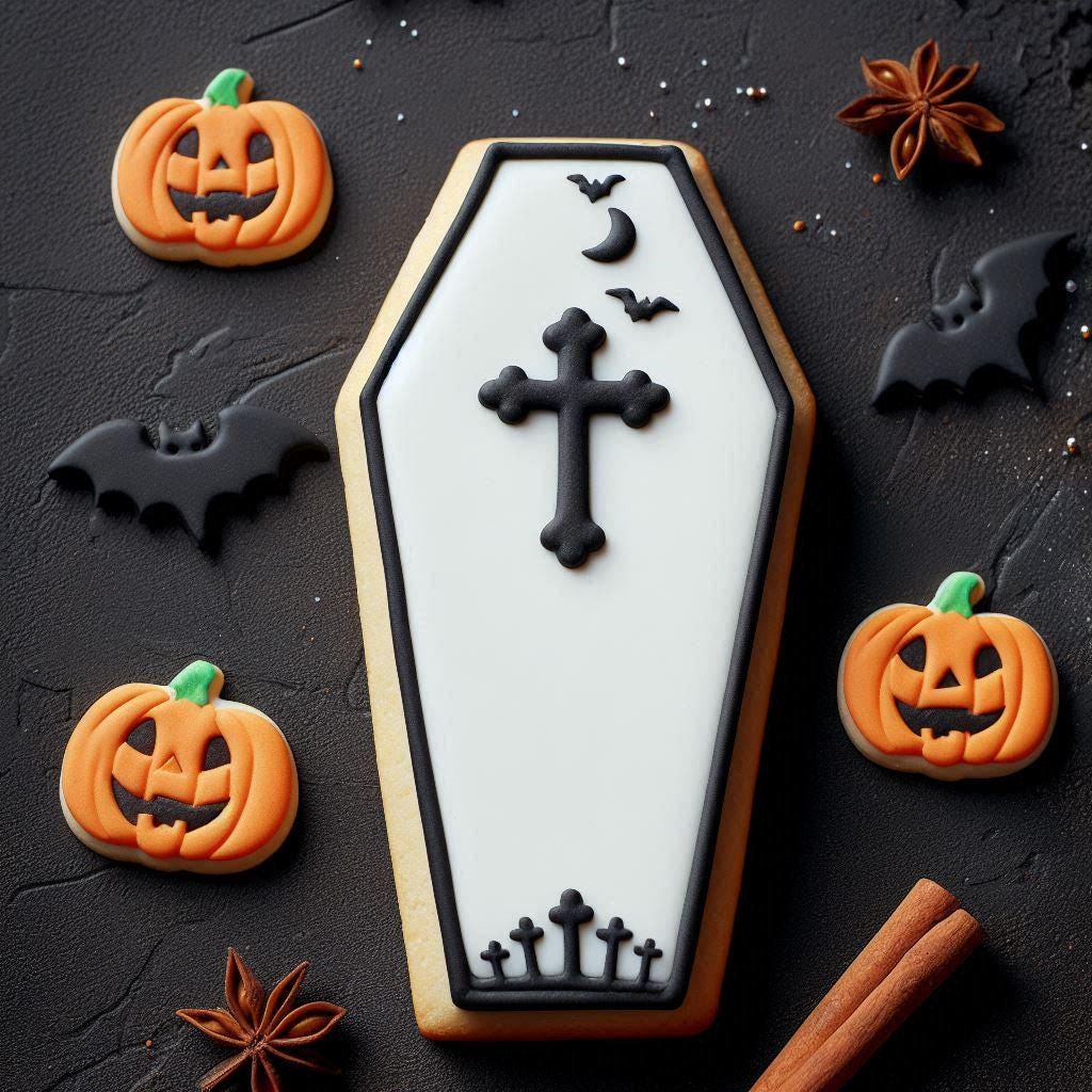 Halloween Coffin Cookie Cutter 4.5'' Camping Sleeping Bag | Birthday ...