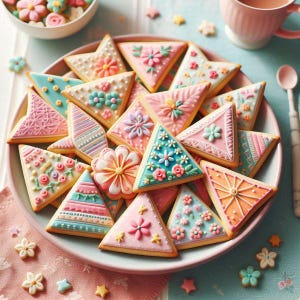 4 Piece Shape Cookie Cutter Set Rectangle Square Triangle Circle Metal ...