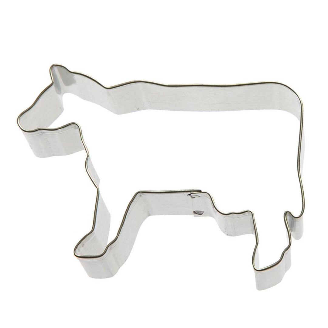 Cow Cookie Cutter 4'' Metal Farm Animal Birthday Sandwiches | Cookie ...