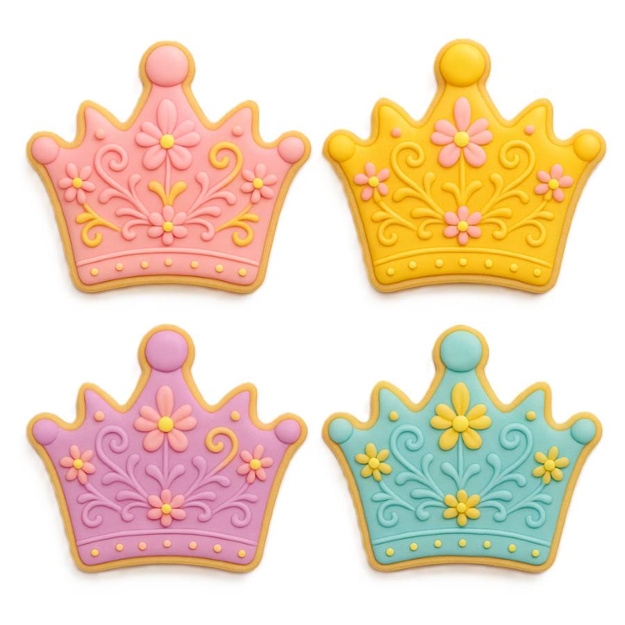 Crown Tiara 5'' Cookie Cutter Metal Princess Queen Royal Freshies ...
