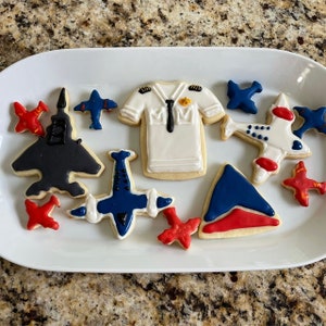 9 Piece Air Force Military Cookie Cutter Set Metal Birthday Party ...