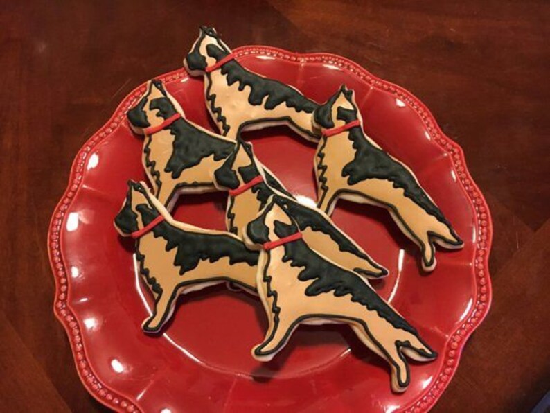 German Shepherd Dog Cookie Cutter 5'' Metal | Etsy