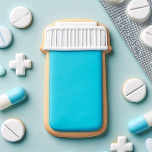 Pill Rx Bottle Cookie Cutter 3.75'' Nurse Doctor Medical Metal | Cookie ...
