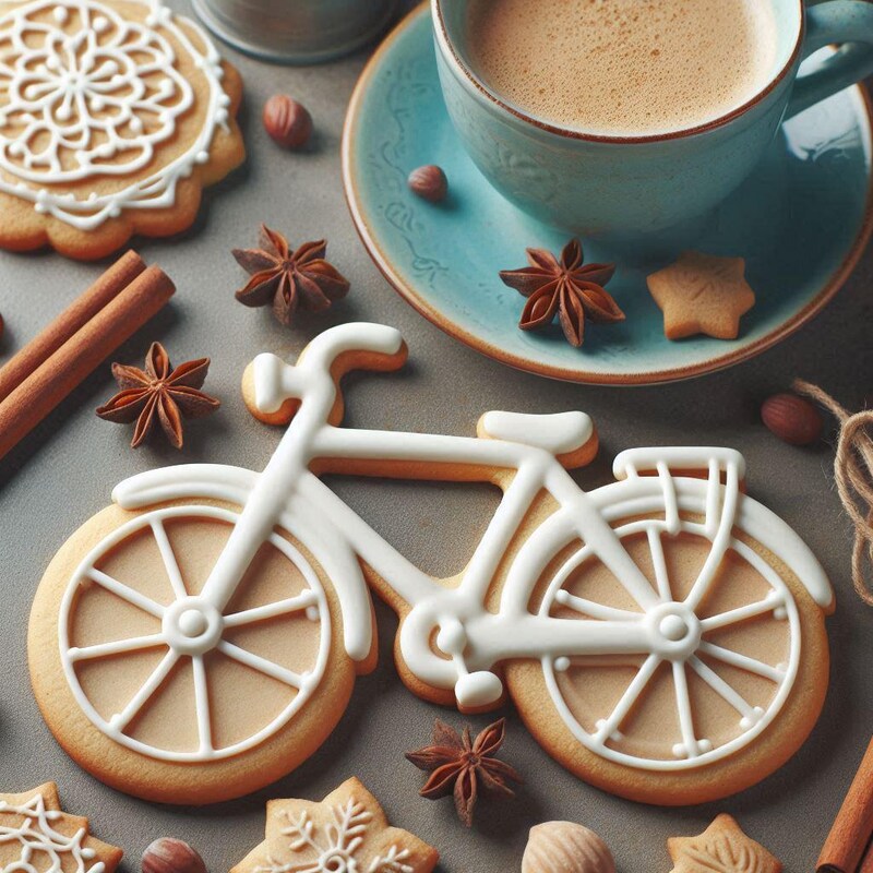 Bicycle Cookies - Etsy