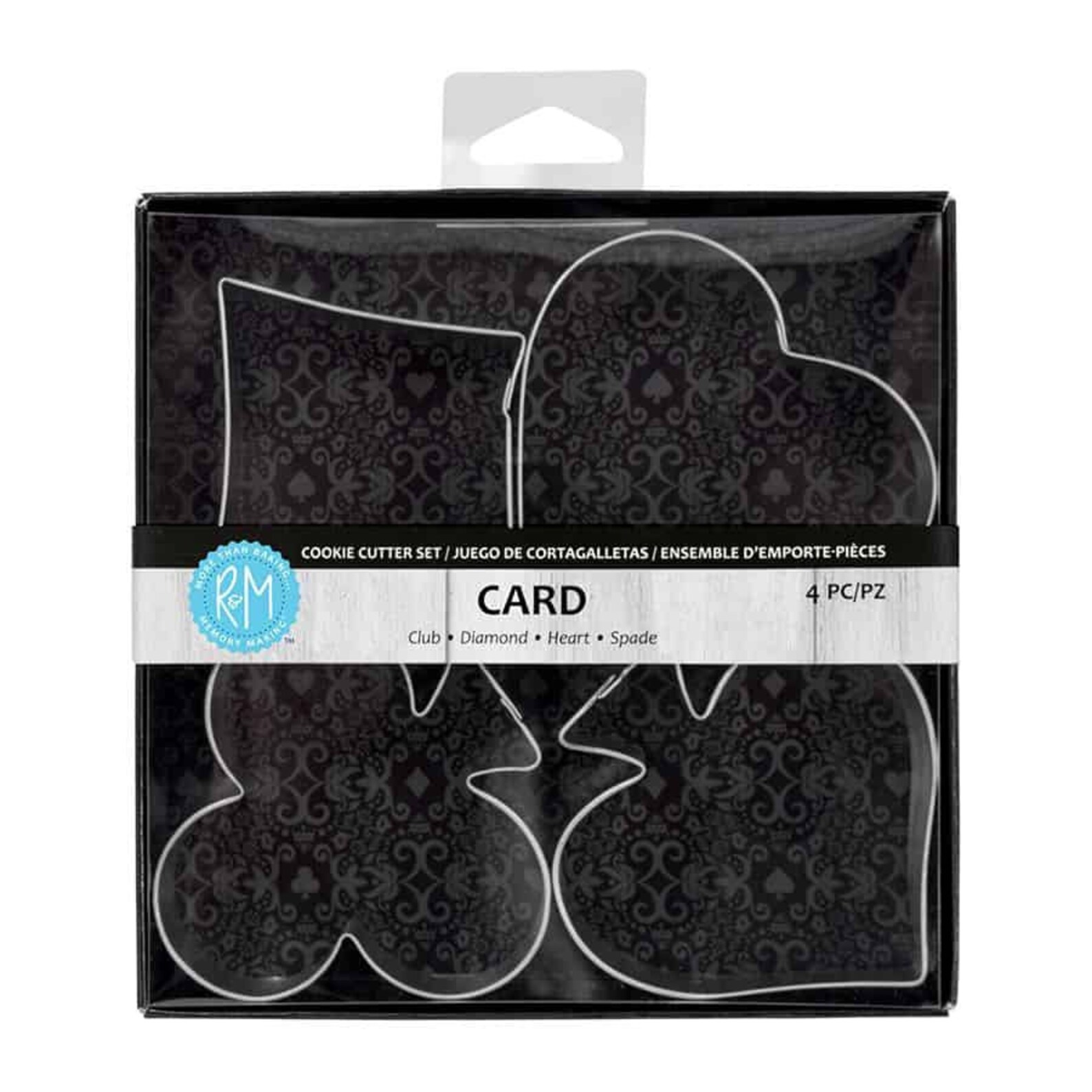 4 Piece Poker Card Cookie Cutter Set Metal | Etsy