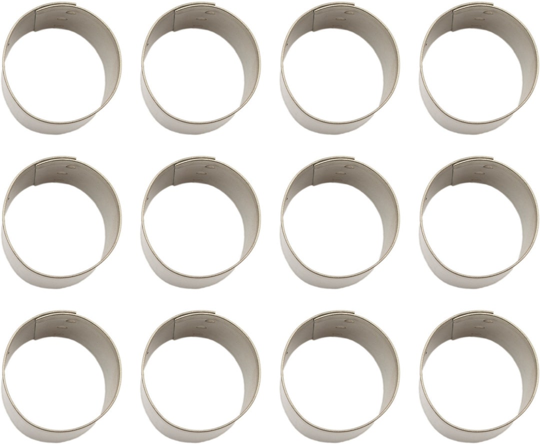 1 Dozen (12) Circle 1" Round Cookie Cutters - Etsy