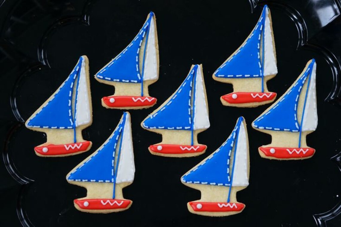 5 Piece Mini Nautical Cookie Cutter Set Sailboat Lighthouse - Etsy