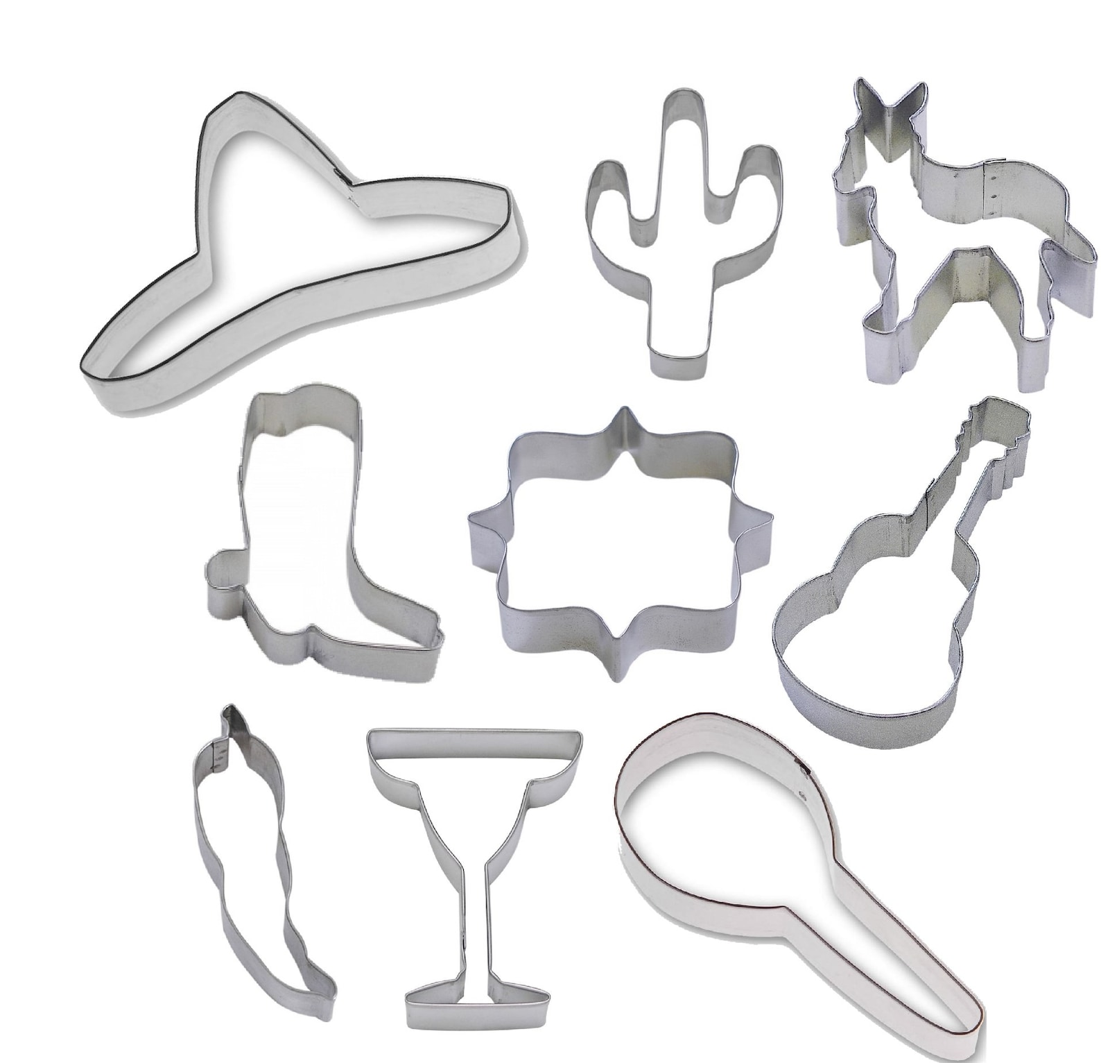 9 Piece Fiesta Pinata Cookie Cutter Set Mexican Cinco De Mayo - Etsy