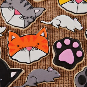 6 Piece Cat Cookie Cutter Set New! Animal Shelter Fundraiser Metal ...
