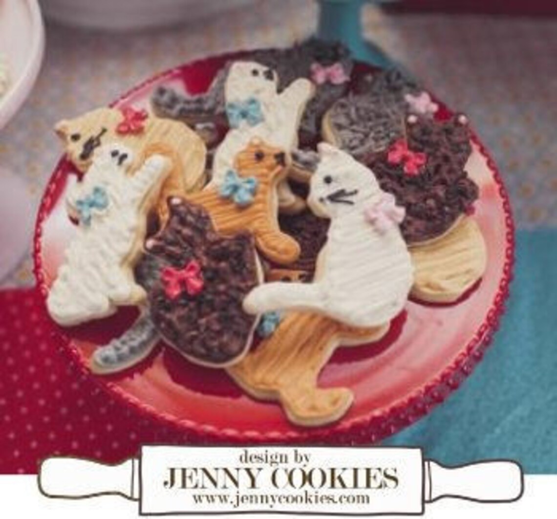 6 Piece Cat Cookie Cutter Set New Animal Shelter Fundraiser - Etsy