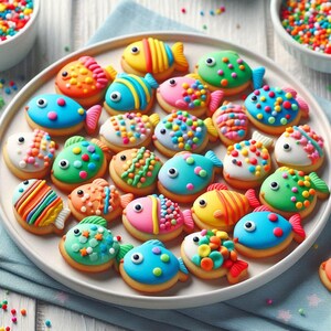 1 Dozen 12 Goldfish Cheese Cracker 2'' Cookie Cutter Fish Metal Fish ...