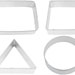 4 Piece Shape Cookie Cutter Set Rectangle Square Triangle - Etsy
