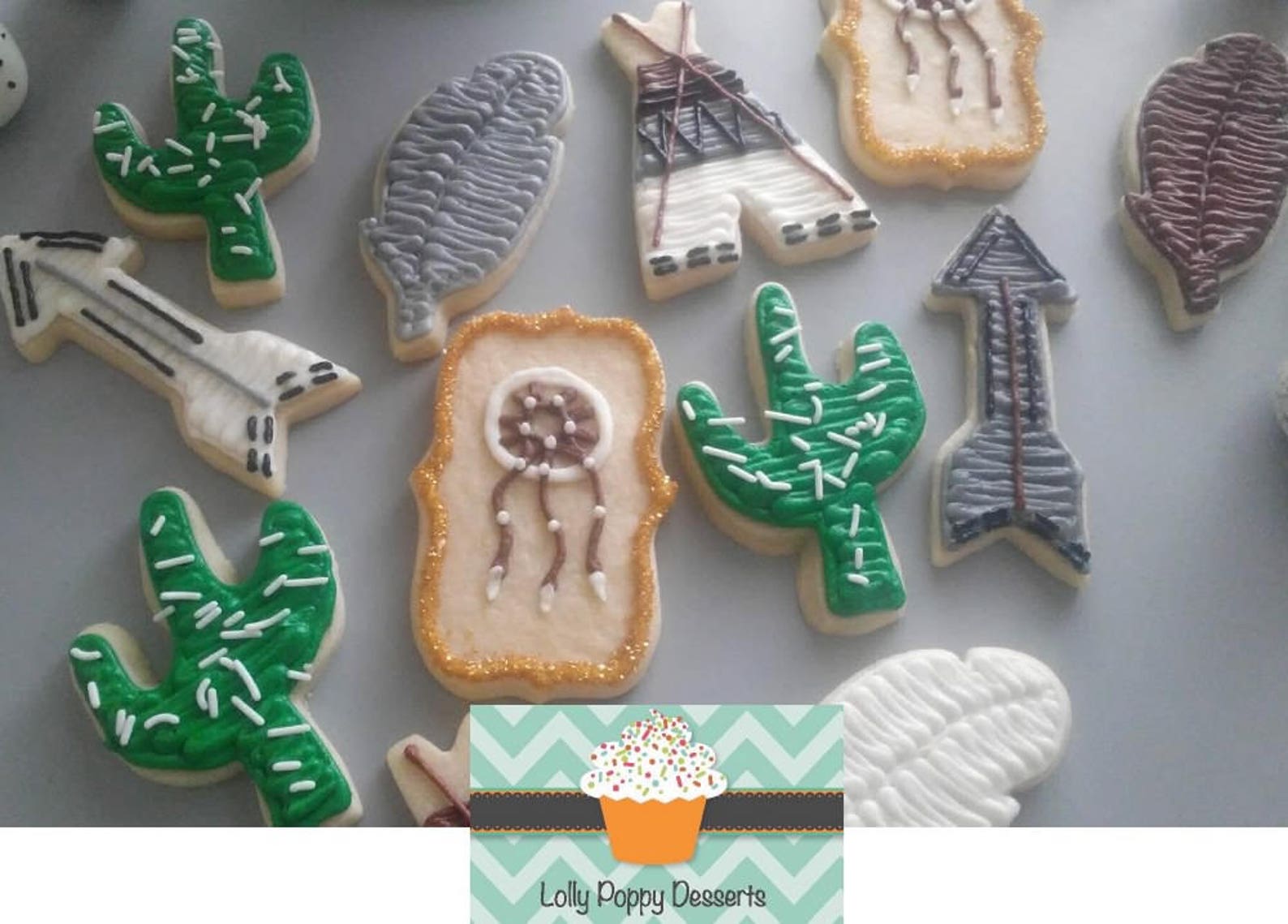 6 Piece Camping Arrow Feather Owl Teepee Campfire Canoe Cookie | Etsy