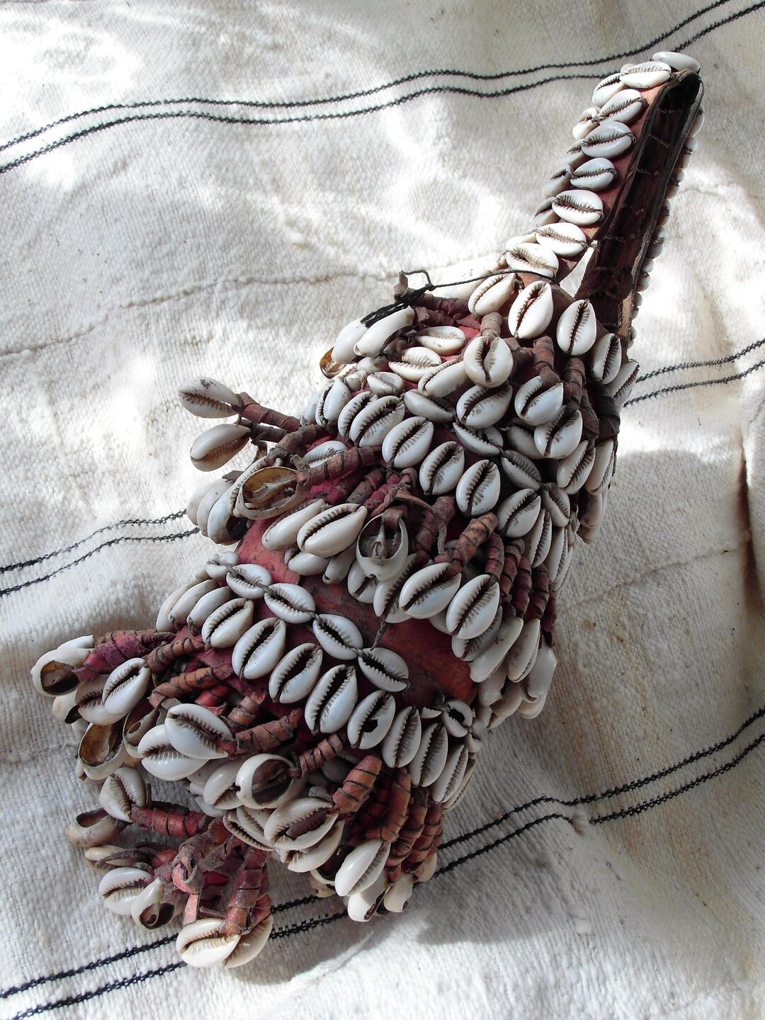 Calabash Drinking Vessel Decorated With Cowrie Shells From Africa - Etsy