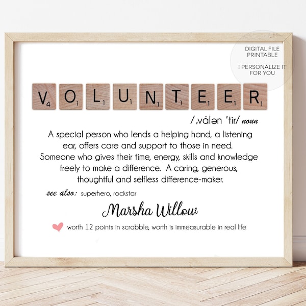 Volunteer Appreciation Gifts - Etsy