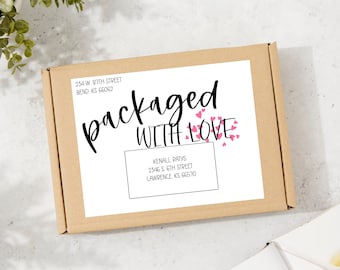 LOVE YOU! Care Package Label Instant Download - Etsy