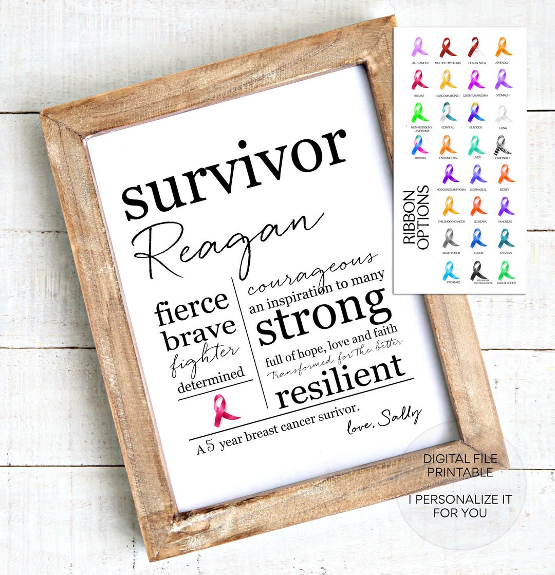 Personalized Survivor Printable, Survivor Definition Print, Words to ...