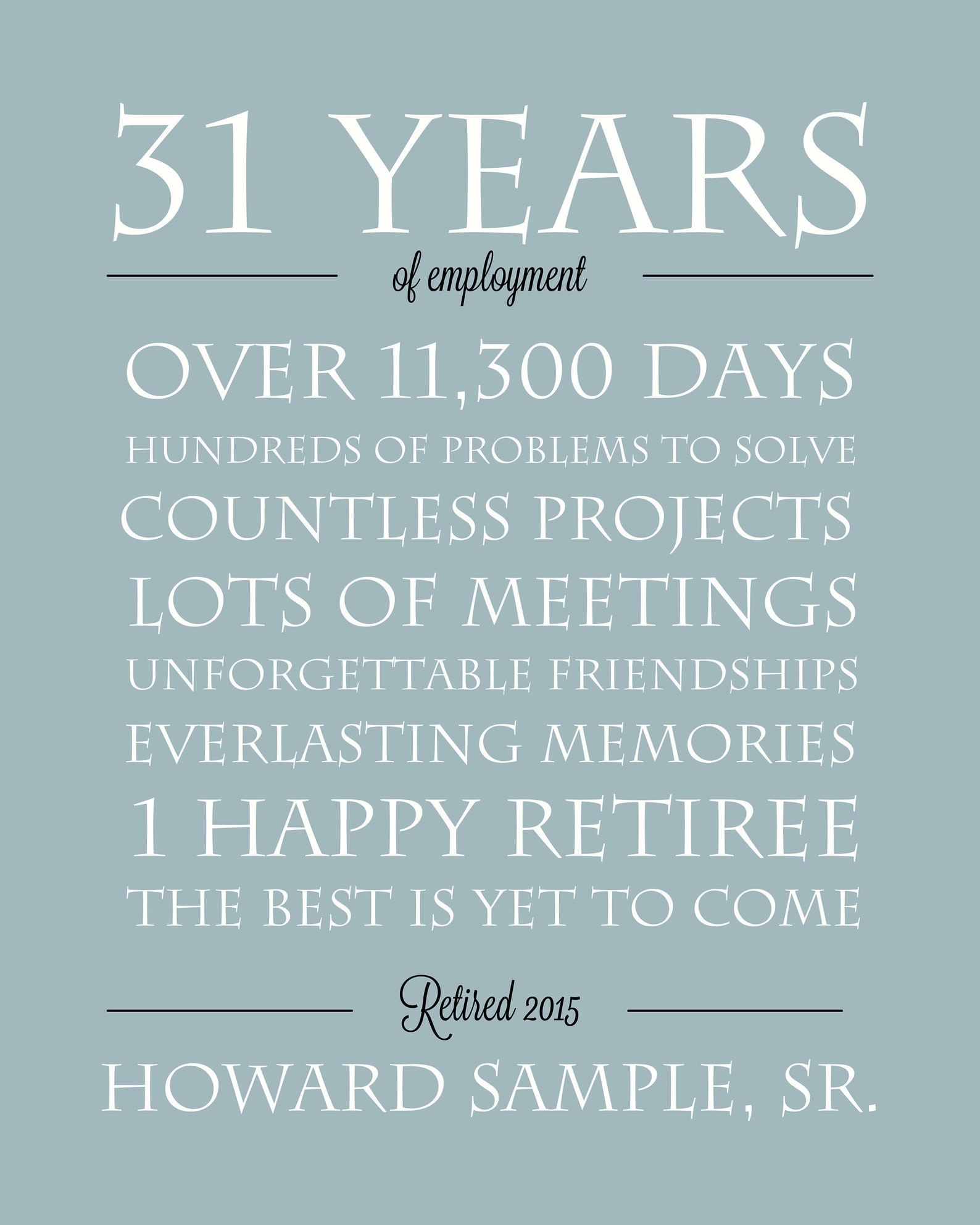 Retirement gift Retirement print retirement poster | Etsy