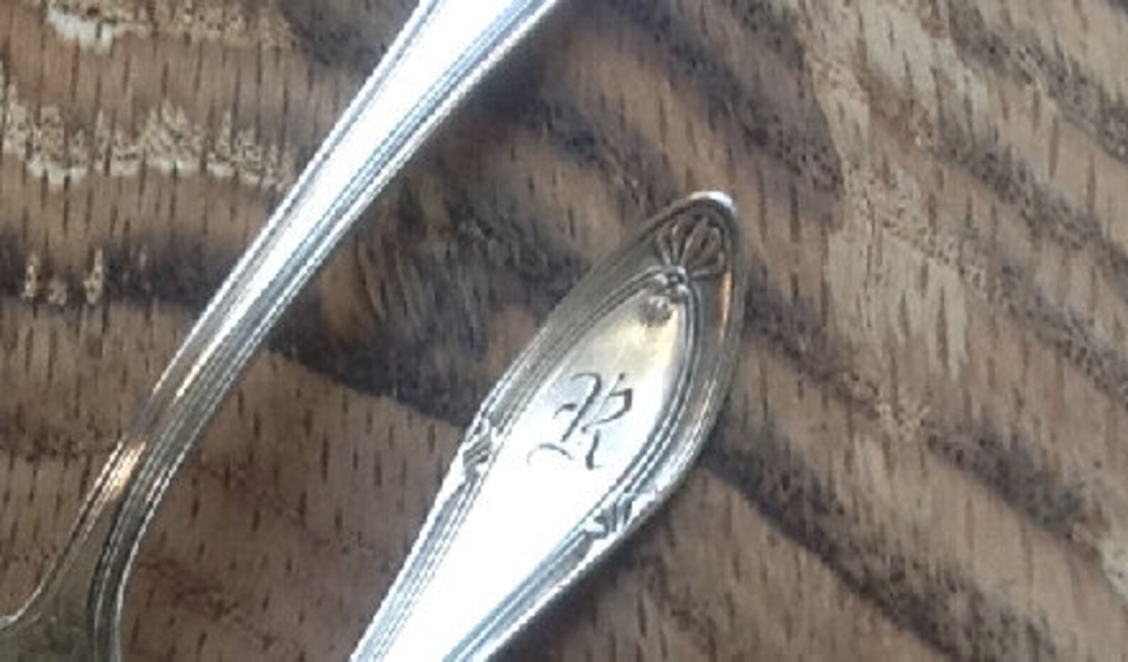 Antique Silverplate Art Deco Monogrammed Flatware R Monogram - Etsy