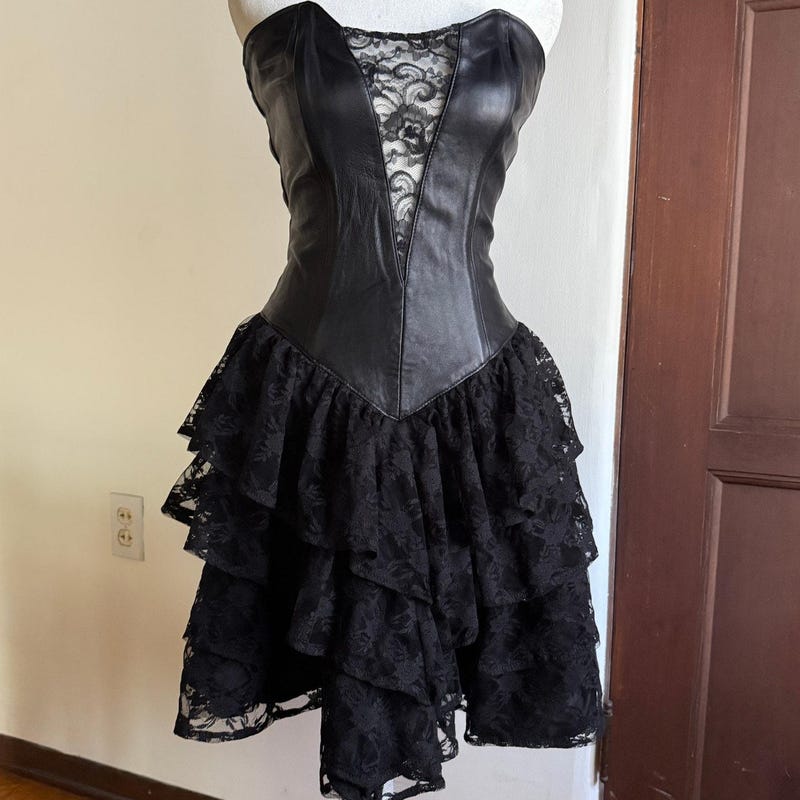 Vintage Black Lace Basque - Etsy