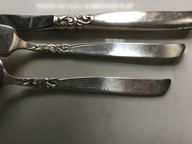 Vintage Mid Century Silverplate Flatware - Community Plate South Seas ...