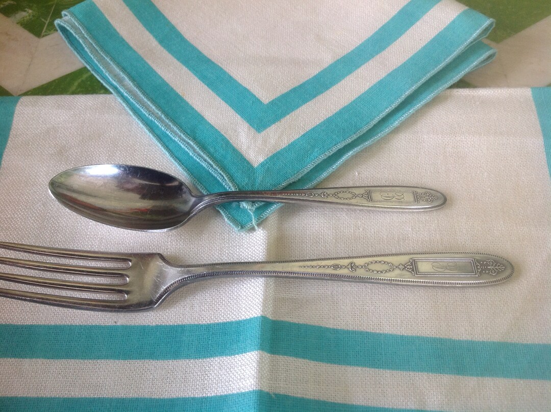 Antique Monogrammed Flatware B Monogram Community Silverplate Oneida ...
