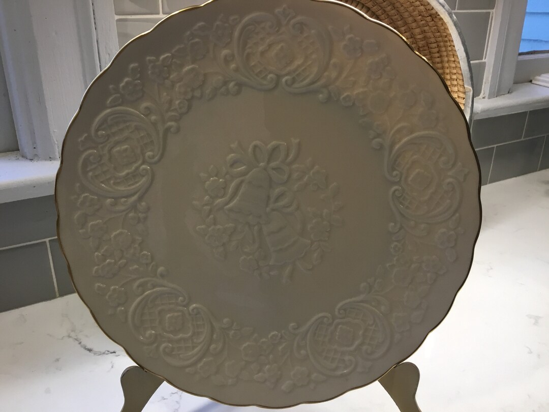 Vintage Lenox Porcelain 22K Gold Rimmed Wedding Plate Vintage Lenox ...