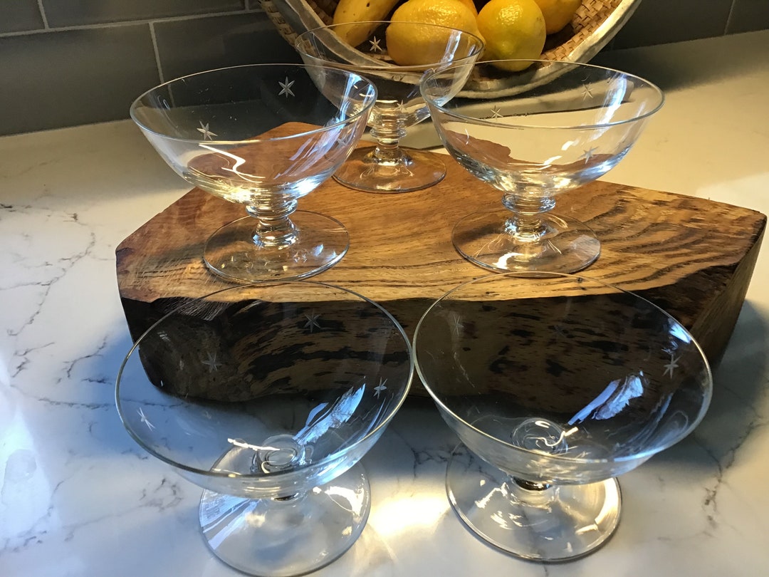 Vintage Quartex Stardust Low Coupes - Set of 5 - Starburst Coupes - MCM ...