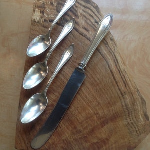Antique Silverplate Art Deco Monogrammed Flatware - R Monogram - Gorham ...