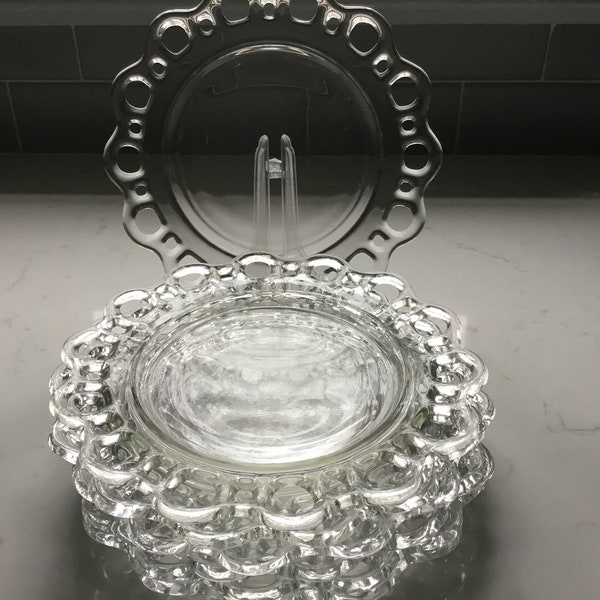 Vintage Glass Plates - Etsy