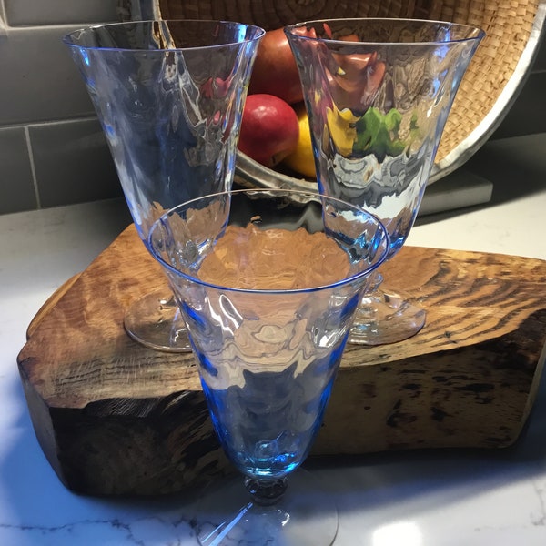 Footed Water Glasses - Etsy