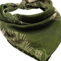 Palms Tree + Fronds Dog Bandana - 100% Cotton Washable, Lined - Etsy