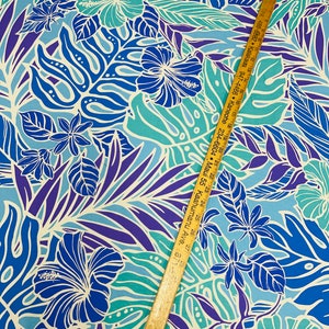 Art Abstract Ferns and Leaves - Tropical Design Fabric - Sold by the ...