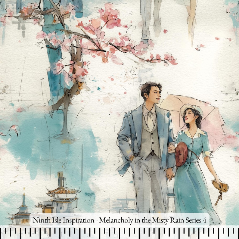 25/《情深深雨濛濛》cotton Poplin Fabric - Etsy